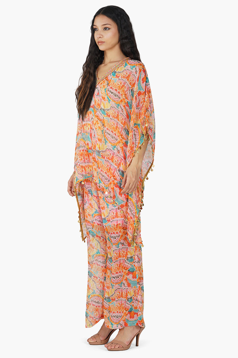 Buy Rainbow Print Co-ord Set For Women Online – bohogirl.in